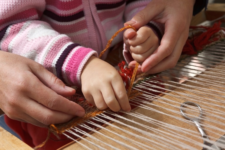 Weben lernen: 2+2 Tipps für die ersten Schritte + Webanleitung